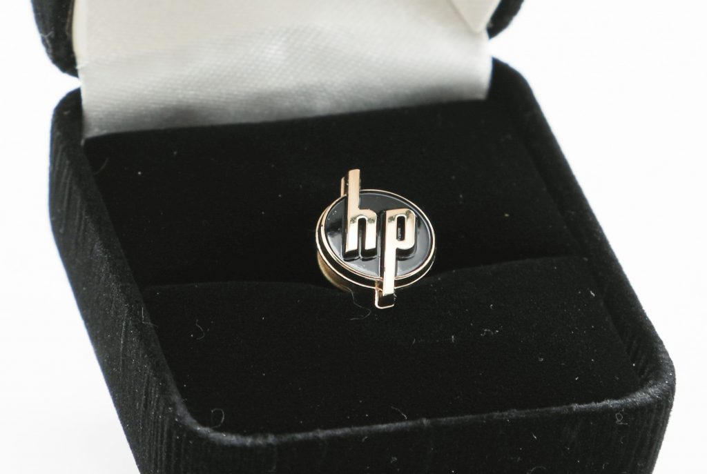 HP Logo 20-Year Commemorative Pin - Hewlett-Packard History