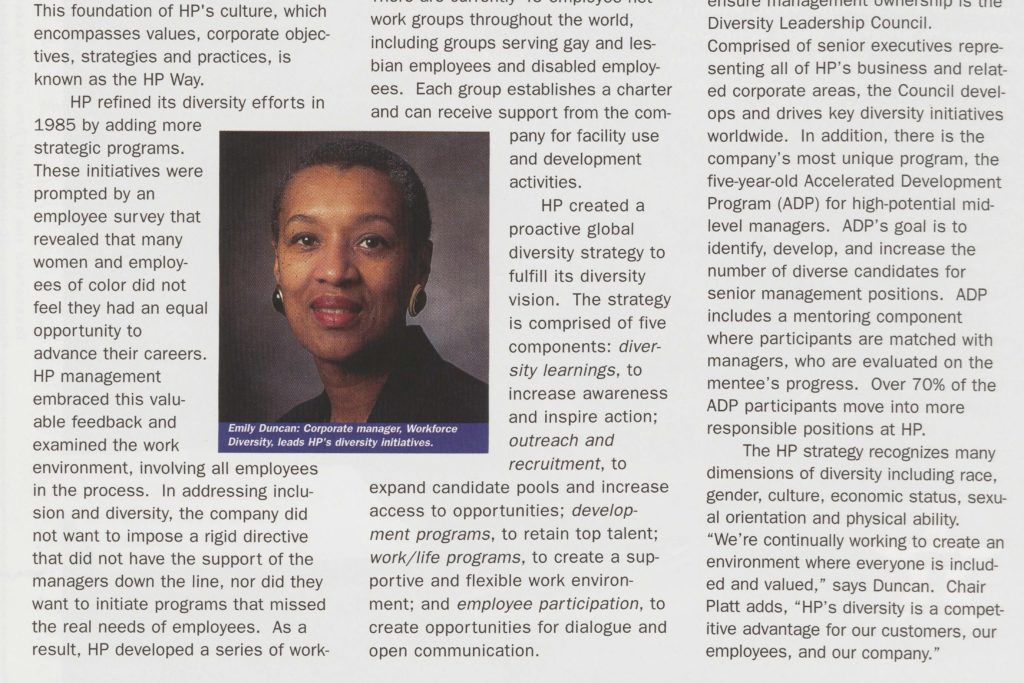 HP Explains Why its Diversity is a Source of its Strength - HPCA ...